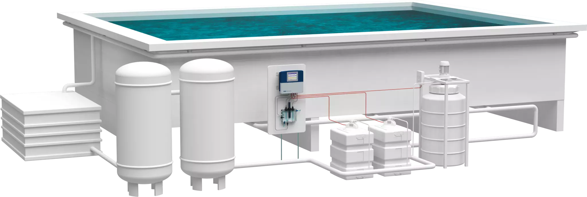 Swimming pool water treatment