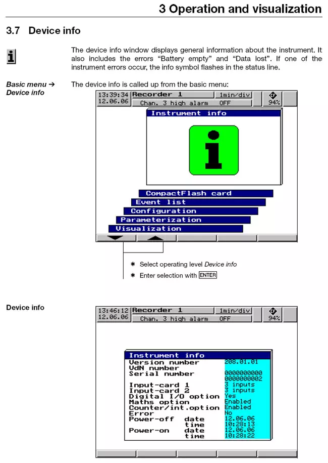 JUMO LOGOSCREEN 500 cf: The most important information at a glance
