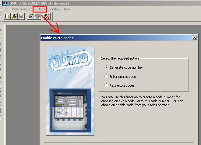 JUMO LOGOSCREEN 500 cf: The most important information at a glance