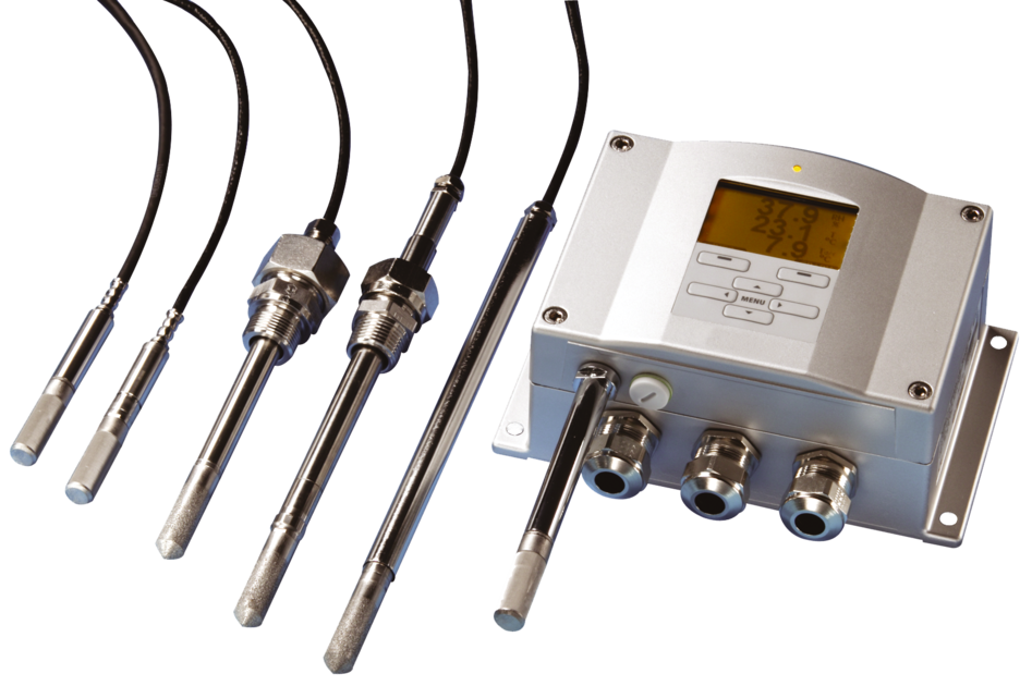 Humidity and temperature measuring probe